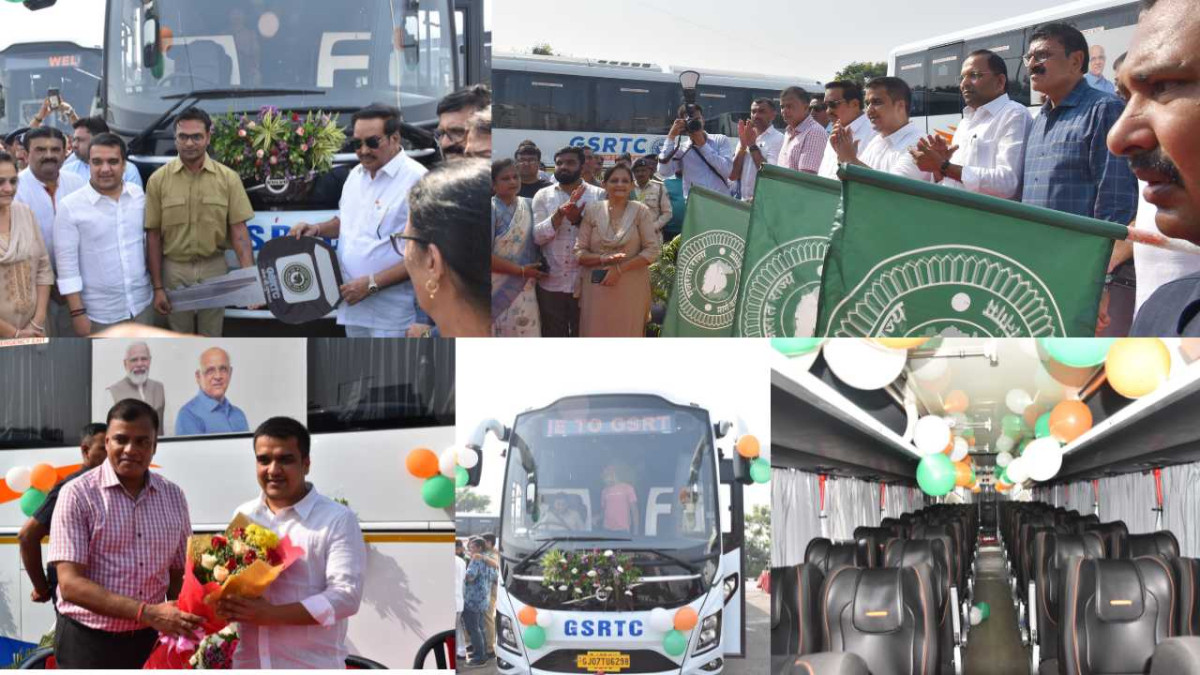 Surat: 10 New Volvo Buses Launched by Gujarat State Transport ...