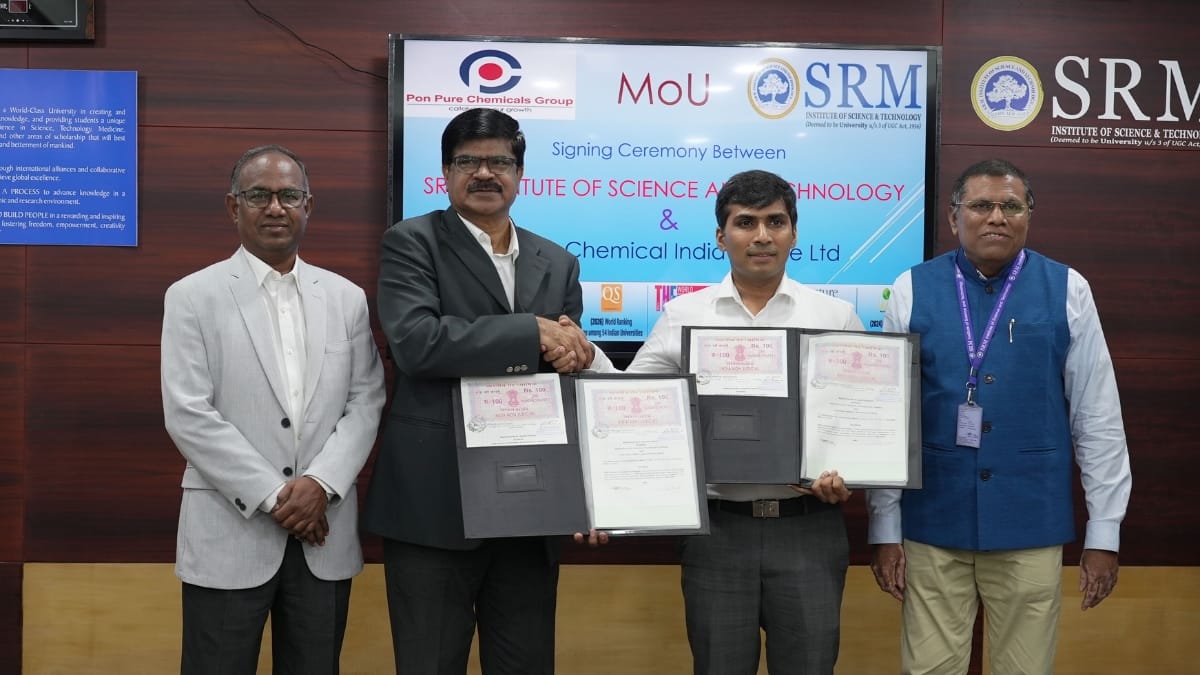 SRMIST, Pon Pure Chemicals Sign MoU to Set Up CSR-Funded Oil-Field ...