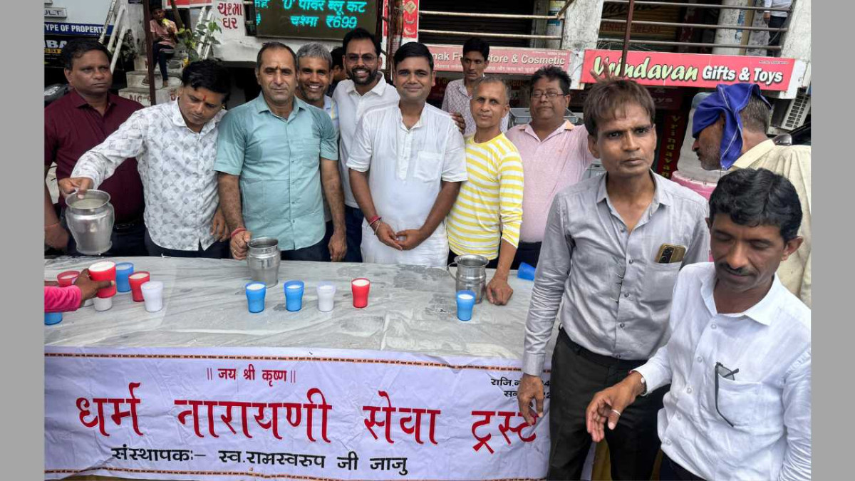 Surat: Distribution of 10,000 glasses of buttermilk in Parvat Patiya ...