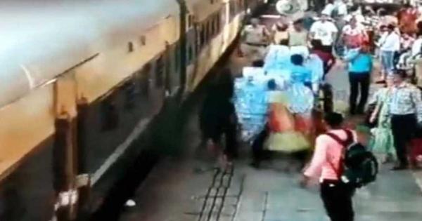 RPF Jawan Saves Woman from Near-Disaster at Surat Railway Station ...