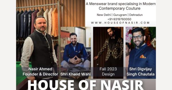 Celebrated Fashion Maestro Nasir Ahmed Redefines Luxury Menswear with ...